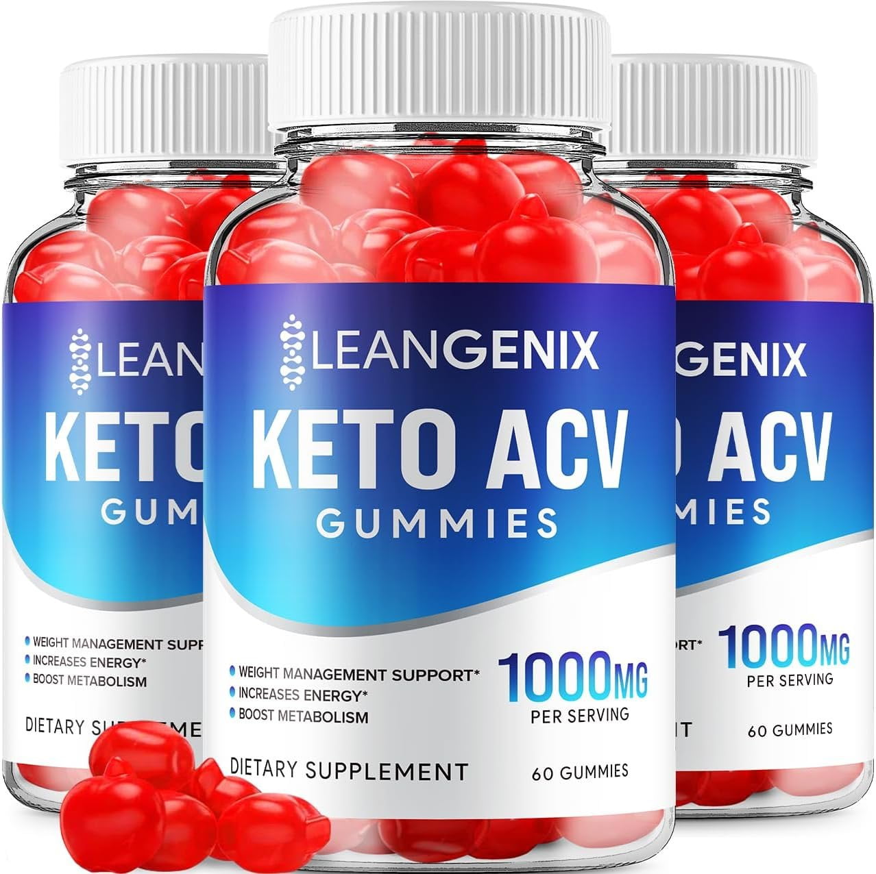 LeanGenix Keto ACV Gummies - B12, Beet Root, Dietary Supplement, 180 ...