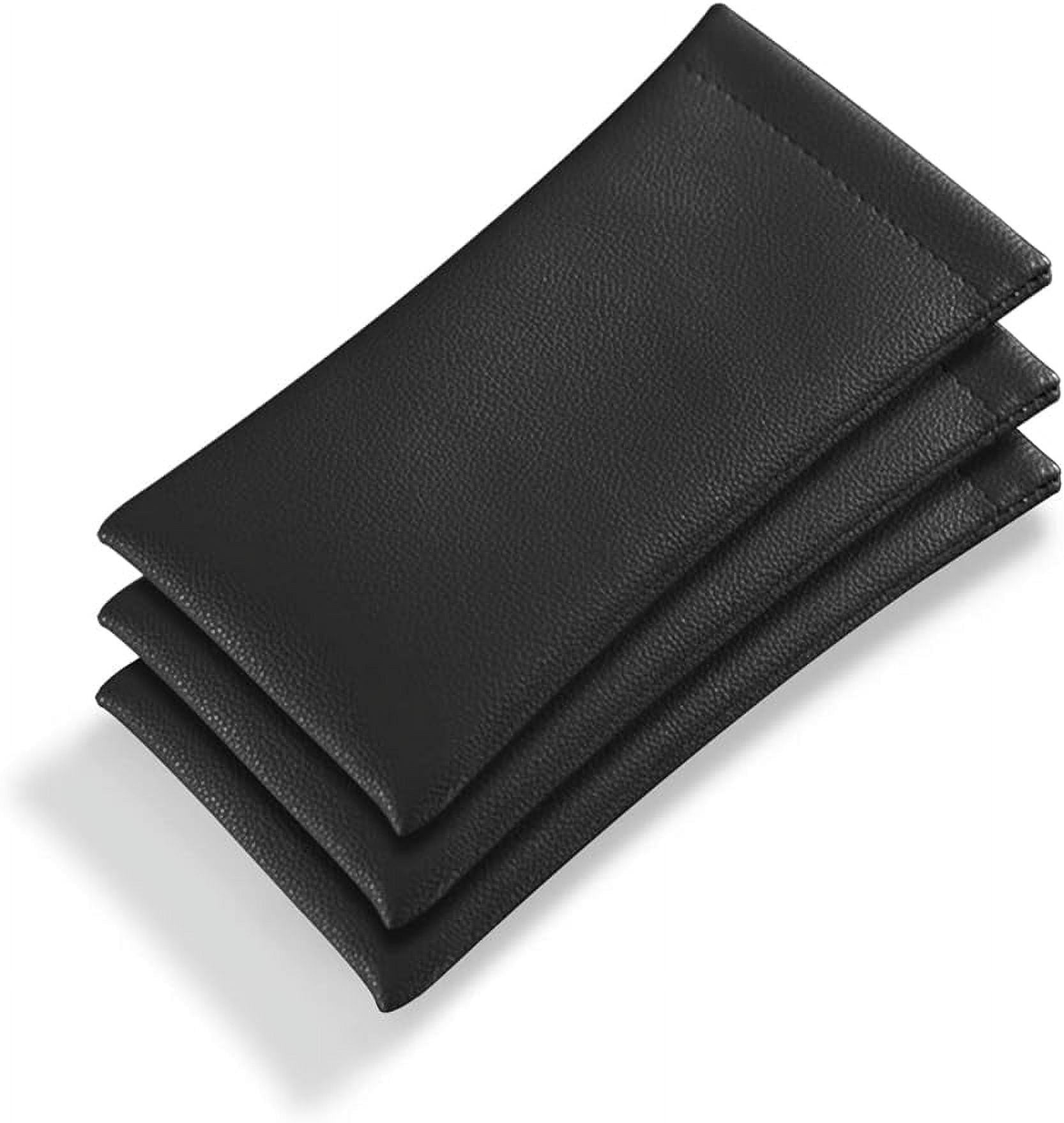 ZGDong Leather Soft Sunglasses Case 3pk Squeeze Top Portable Pouch ...