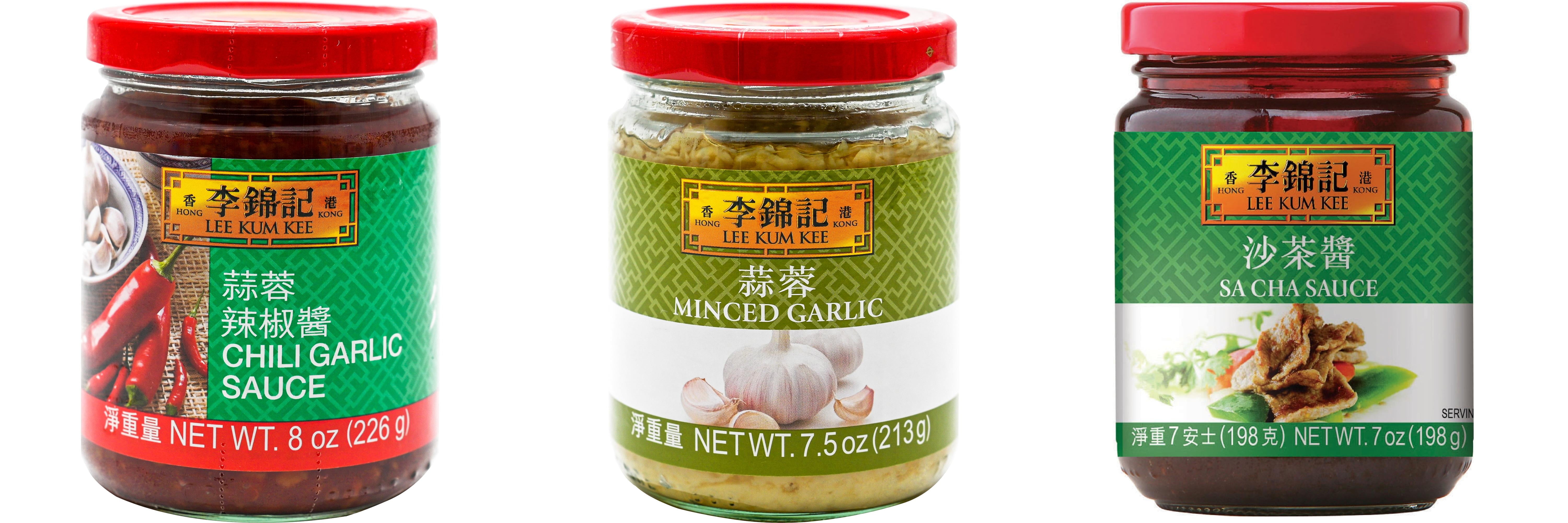 3 Pack Lee Kum Kee Cooking Sauce, 3 Flavors(Chili Garlic Sauce,Minced ...
