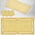 3 Pack Lemon Yellow Farmhouse Fluorescent Light Covers for Ceiling ...