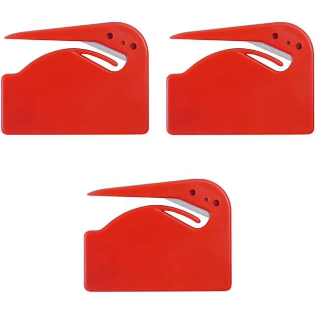 3 Pack Letter Openers Envelope Slitters, Plastic Mail Opener with Blade ...