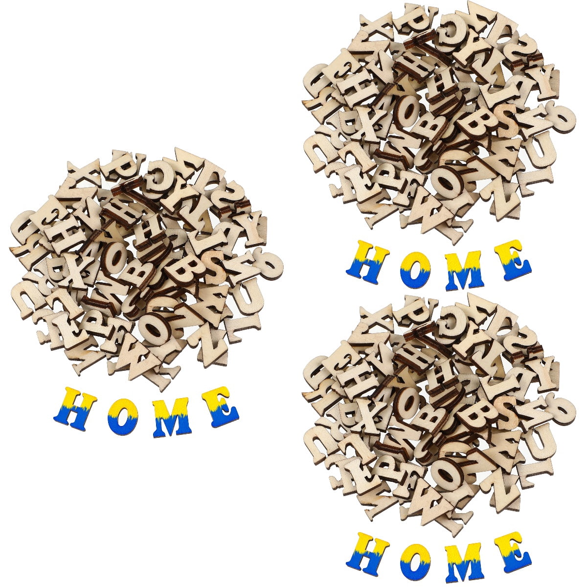 3 Pack Letters for Wall Decor Craft Supplies Child - Walmart.com