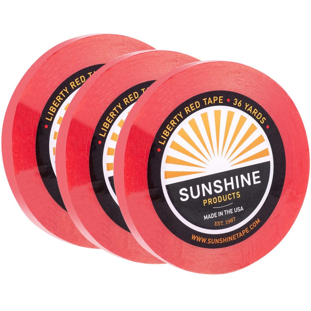 3 Pack Liberty Red Liner Wig Adhesive Tape Roll - 1/2" x 36 YDS ...