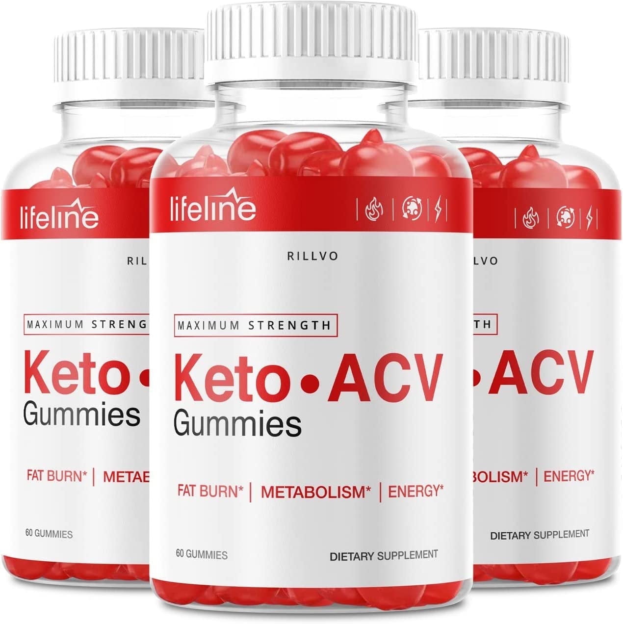 3 Pack Lifeline Keto Gummies - Advanced Formula Life Line Keto ACV ...