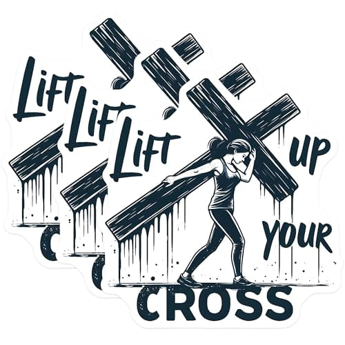 (3 Pack) Lift Up Your Cross Decals - Christian Decals - Religious ...