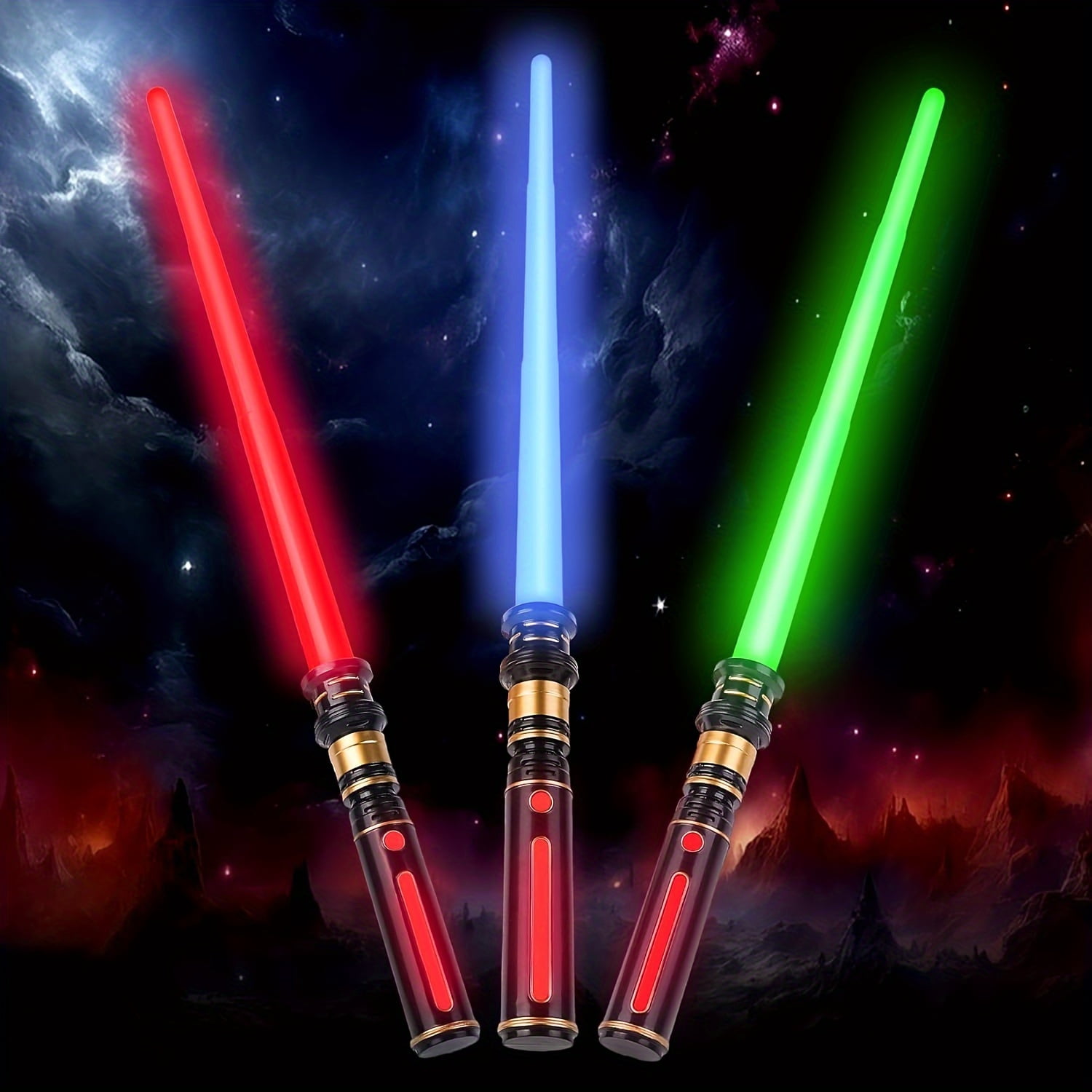 3 Pack Light Up Sword, Light Up Sword For Kids With FX Sound ...