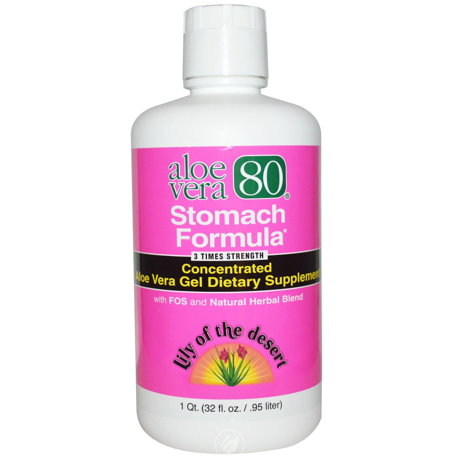 (3 Pack) Lily Of The Desert, Aloe Vera 80, Stomach Formula, 32 Fl Oz ...