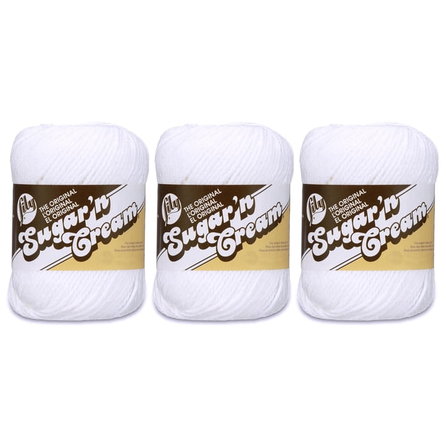 3-Pack - Lily Sugar'n Cream Yarn - Solids-White - Walmart.com