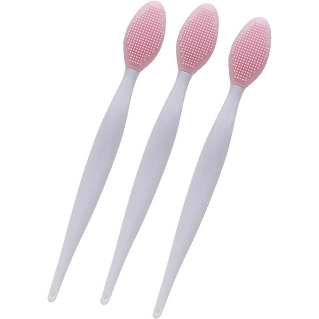 3 Pack Lip Scrub Tool Silicone Lip BrushDouble-Sided Lip Scrubber Tool ...