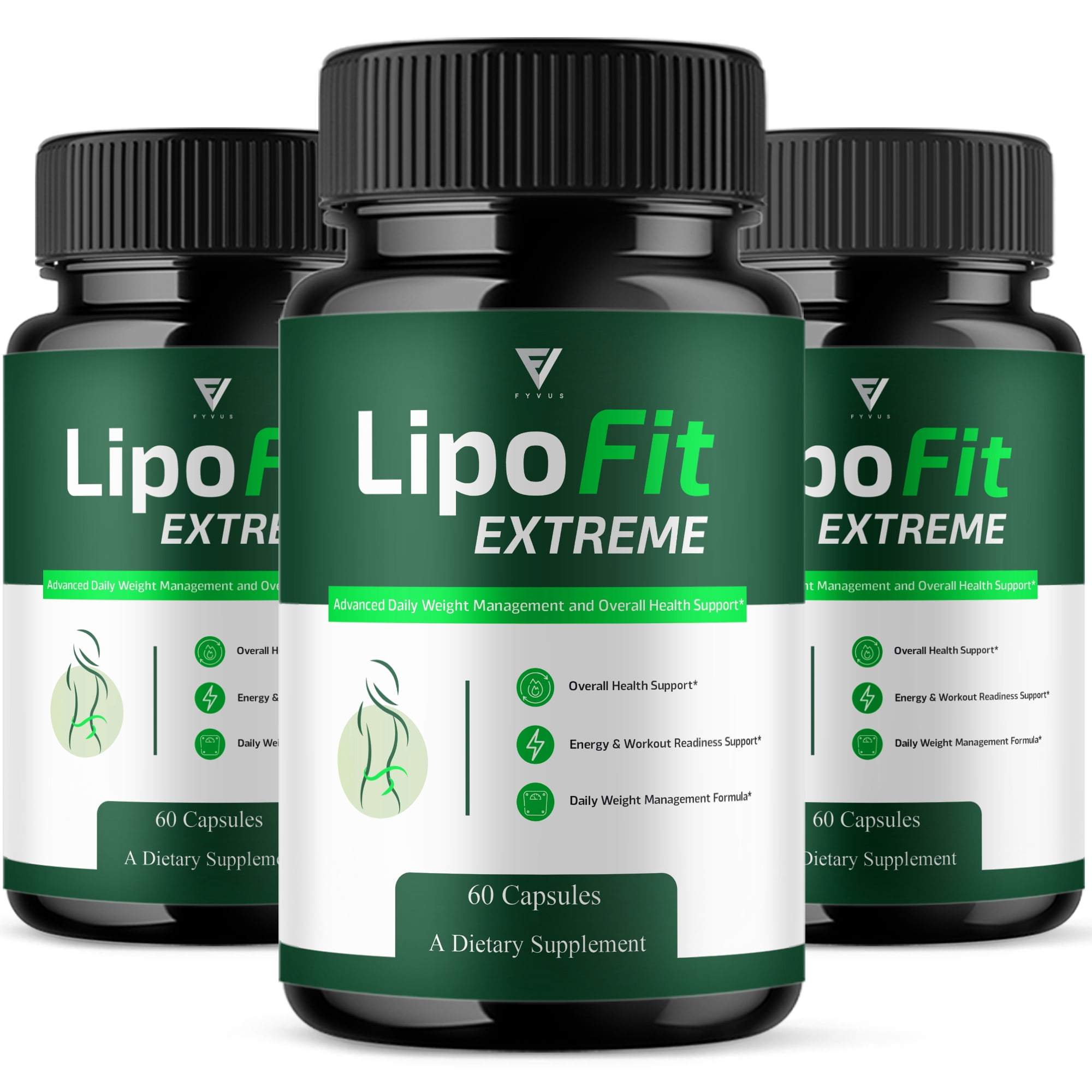 (3 Pack) Lipofit Extreme Premium Wellness Supplement, Lipo Fit (180 ...