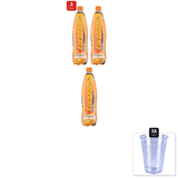 3 Pack | Lucozade Energy Orange, 1 L & 3x 9oz Disposable Plastic Cups ...