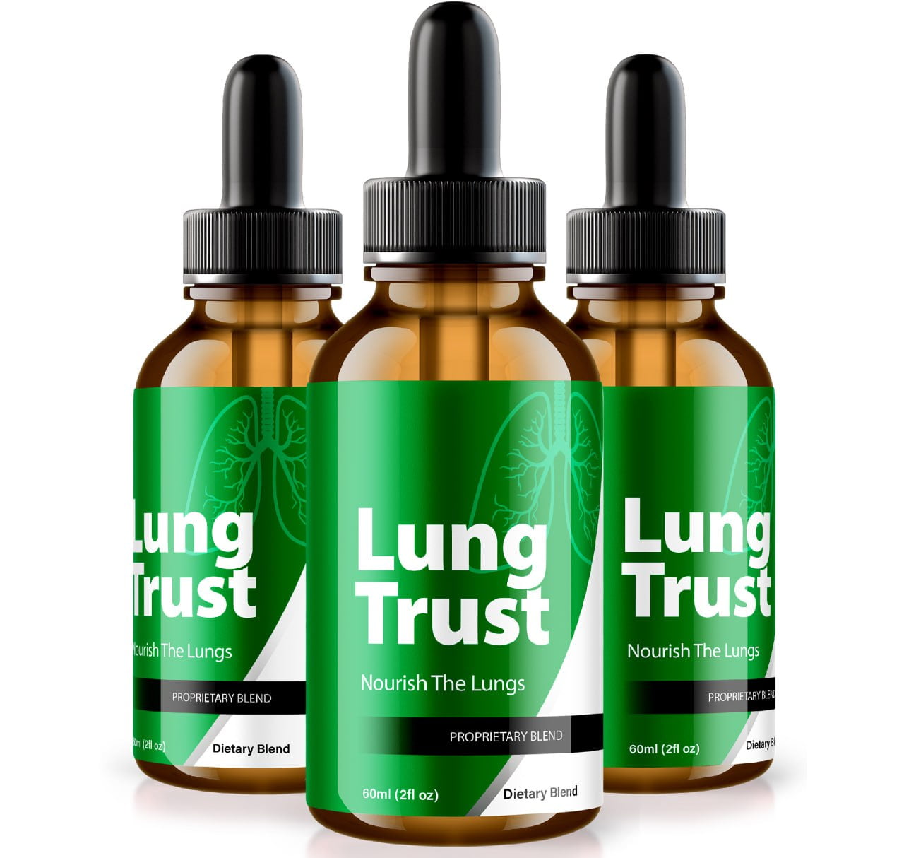 (3 Pack) Lung Trust Drops, LungTrust Herbal Therapy Liquid Drop, A ...