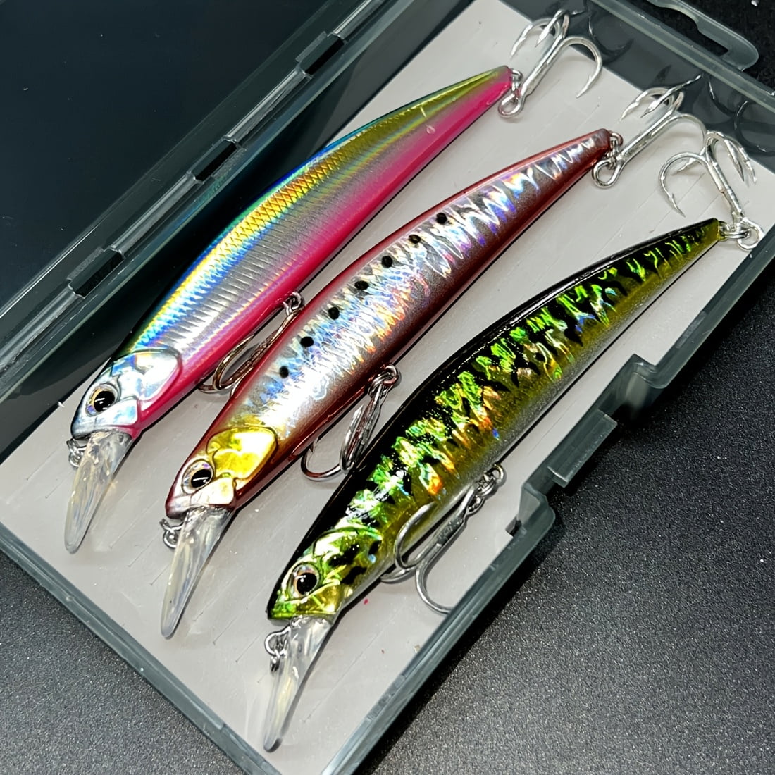3-Pack Lure Fishing Set, ABS Material, Mixed Color, Ideal for Bass ...