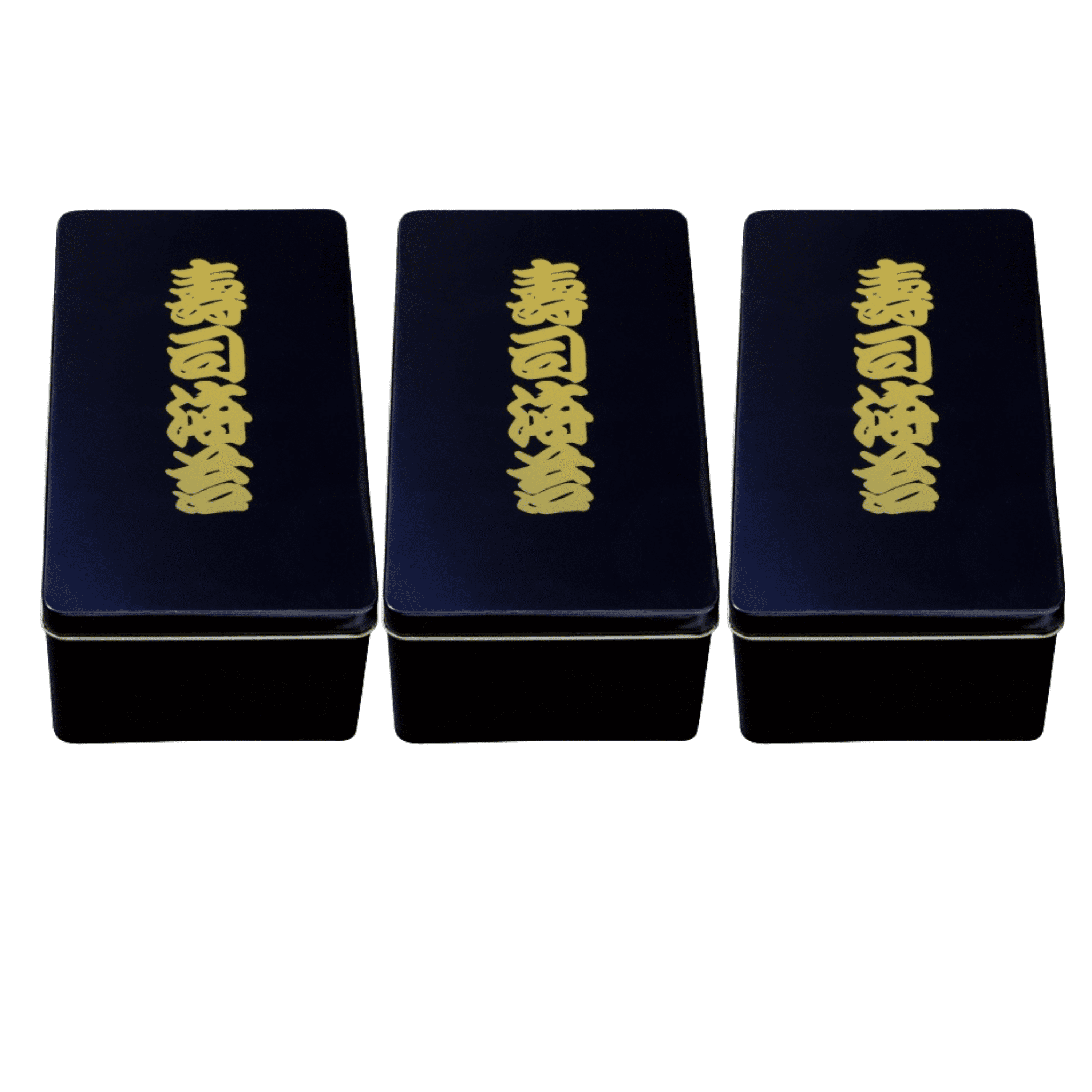 (3 Pack) Made in Japan Sushi Nori Storage Tin – Airtight Black Metal ...