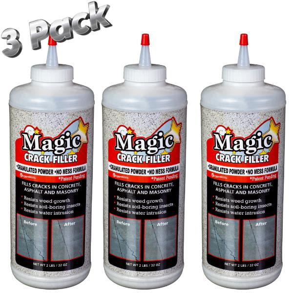 3 Pack Magic Crack Filler - High-Performance Filler for Concrete, Stone ...