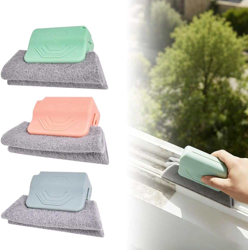 3-Pack Magic Window Track Cleaner, 2026 Upgraded Handheld Cleaning ...
