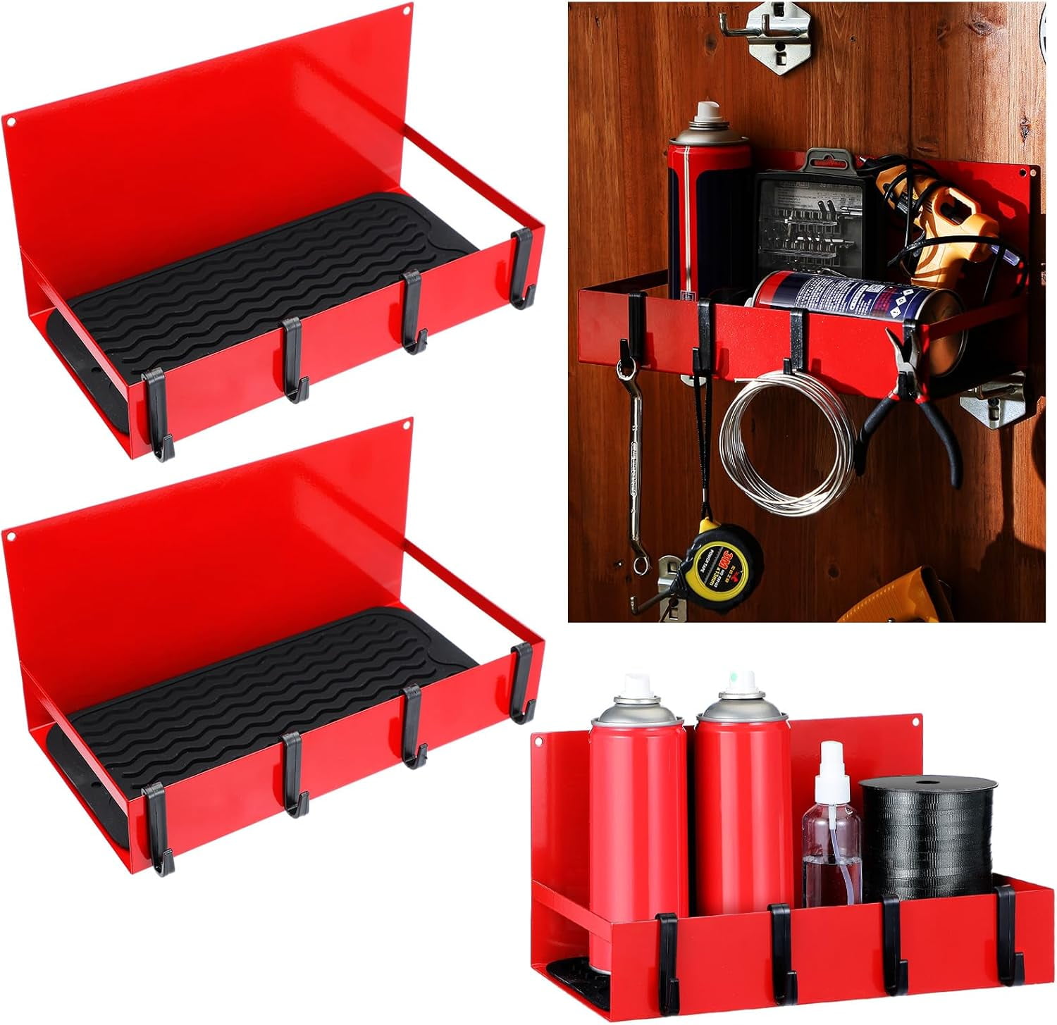 3 Pack Magnet Garage Organizer Magnetic Spice Rack for Refrigerator 20 ...