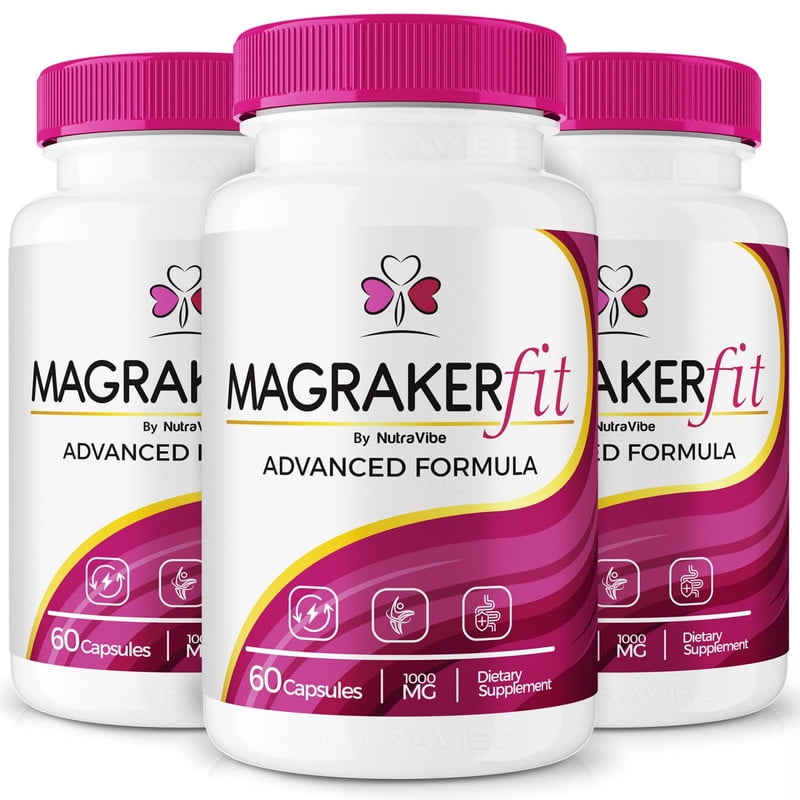 (3 Pack) Magraker Fit – Natural Daily Pill Formula Designed to Align ...