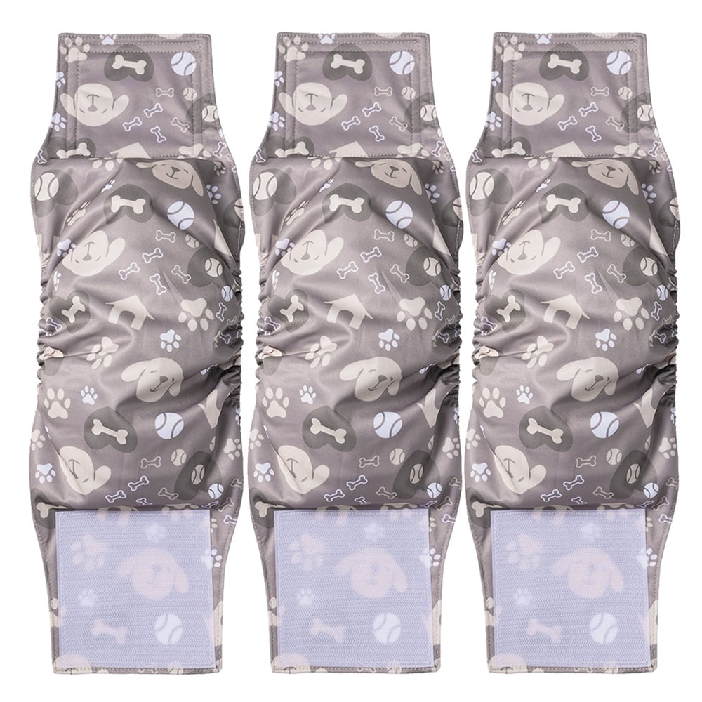 3-Pack Male Dog Belly Bands, Washable Reusable Dog Diapers With ...