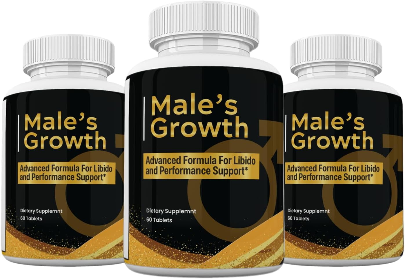 (3 Pack) Male's Growth Dietary Supplements for Men, Male's Growth ...