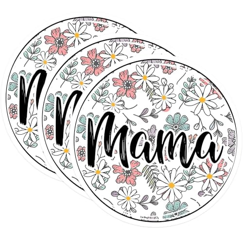 (3 Pack) Mama Floral Decals - Mother's Day Gifts - Flower Laptop Decals ...
