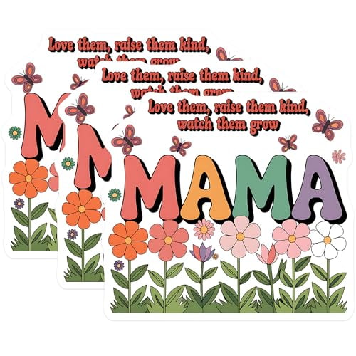 (3 Pack) Mama Flower Decals - Motherhood Stickers - Laptop Decal ...