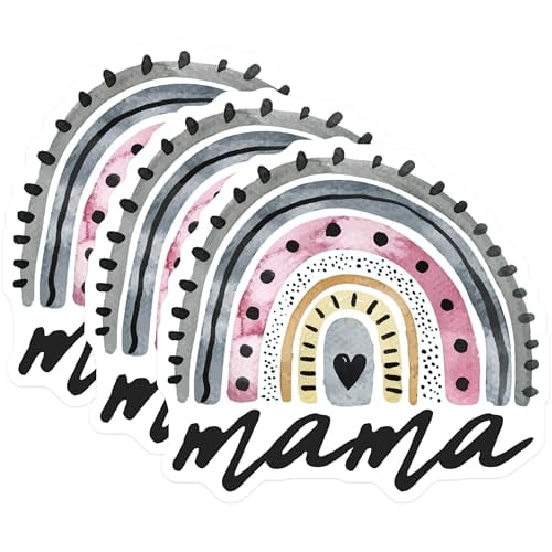 (3 Pack) Mama Rainbow Decals - Mom Life - Motherhood Stickers - 3 ...