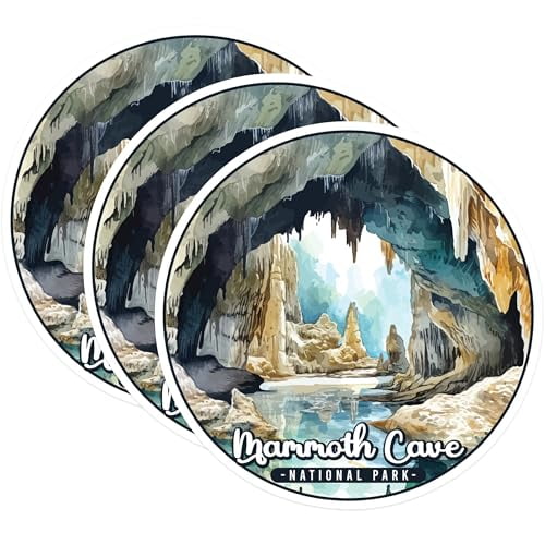 (3 Pack) Mammoth Cave Decals - National Park Sticker - Nature Decal ...