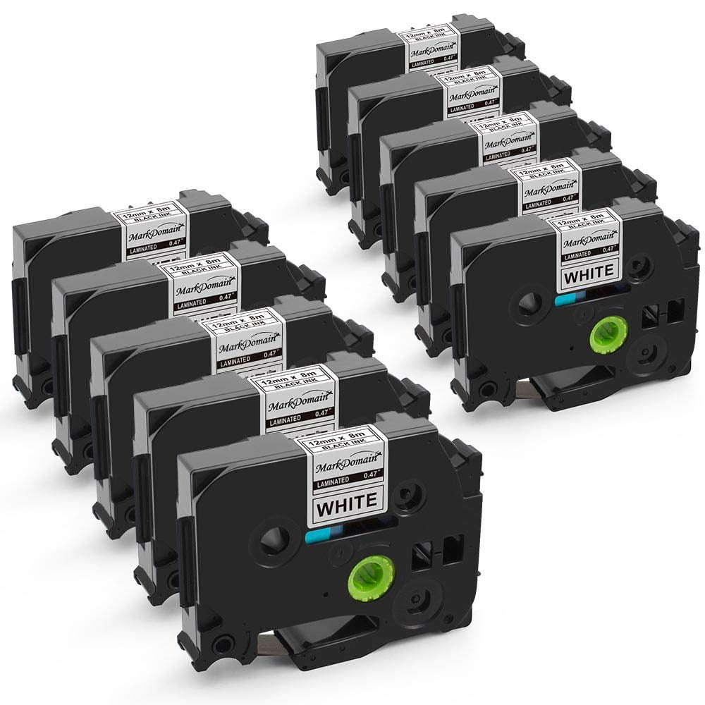 10 Pack MarkDomain Compatible Label Tape Replacement for Brother TZe ...