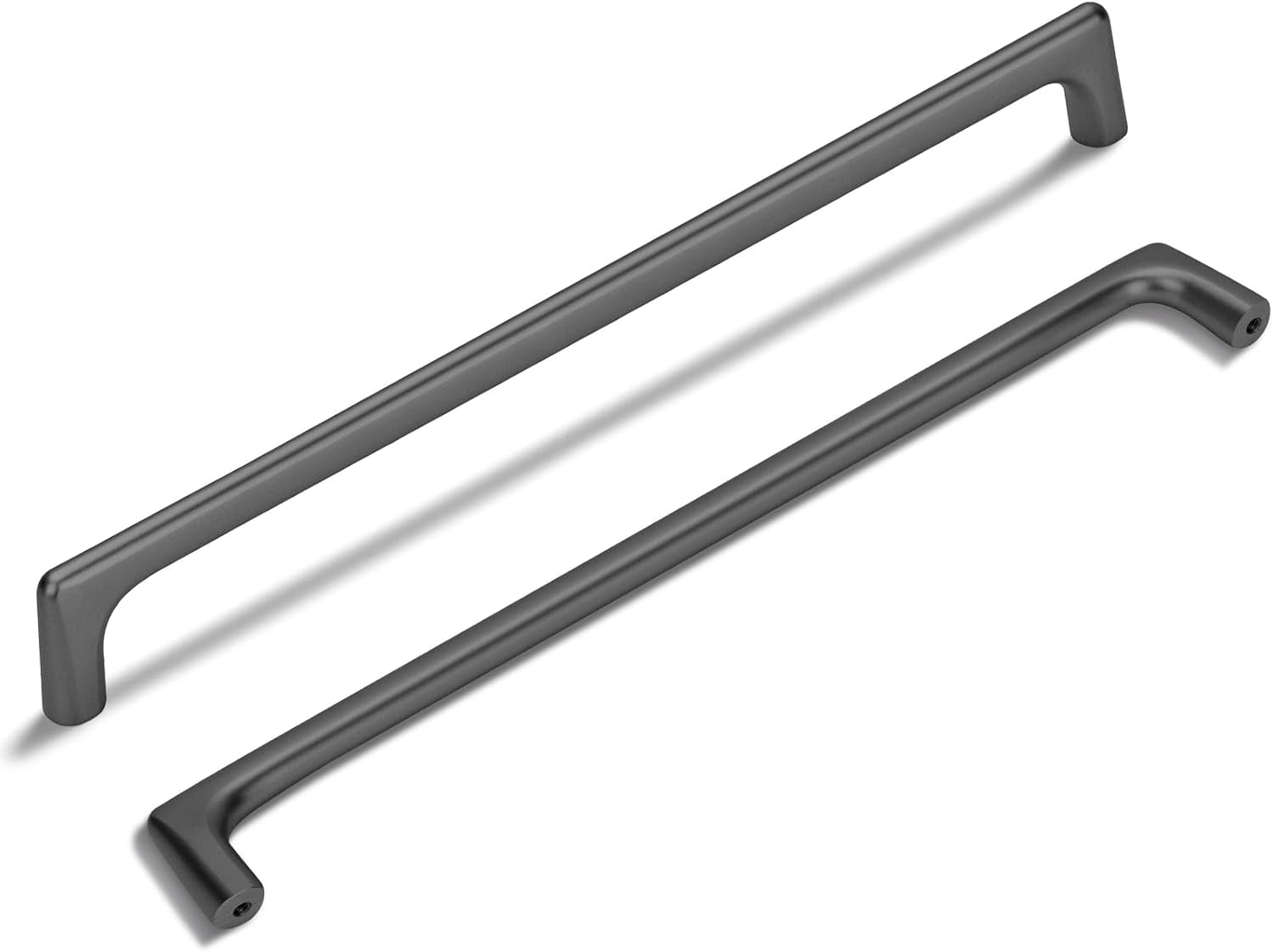 3 Pack Matte Dark Gunmetal Gray Modern Cabinet Pulls 10 Inch(254mm ...