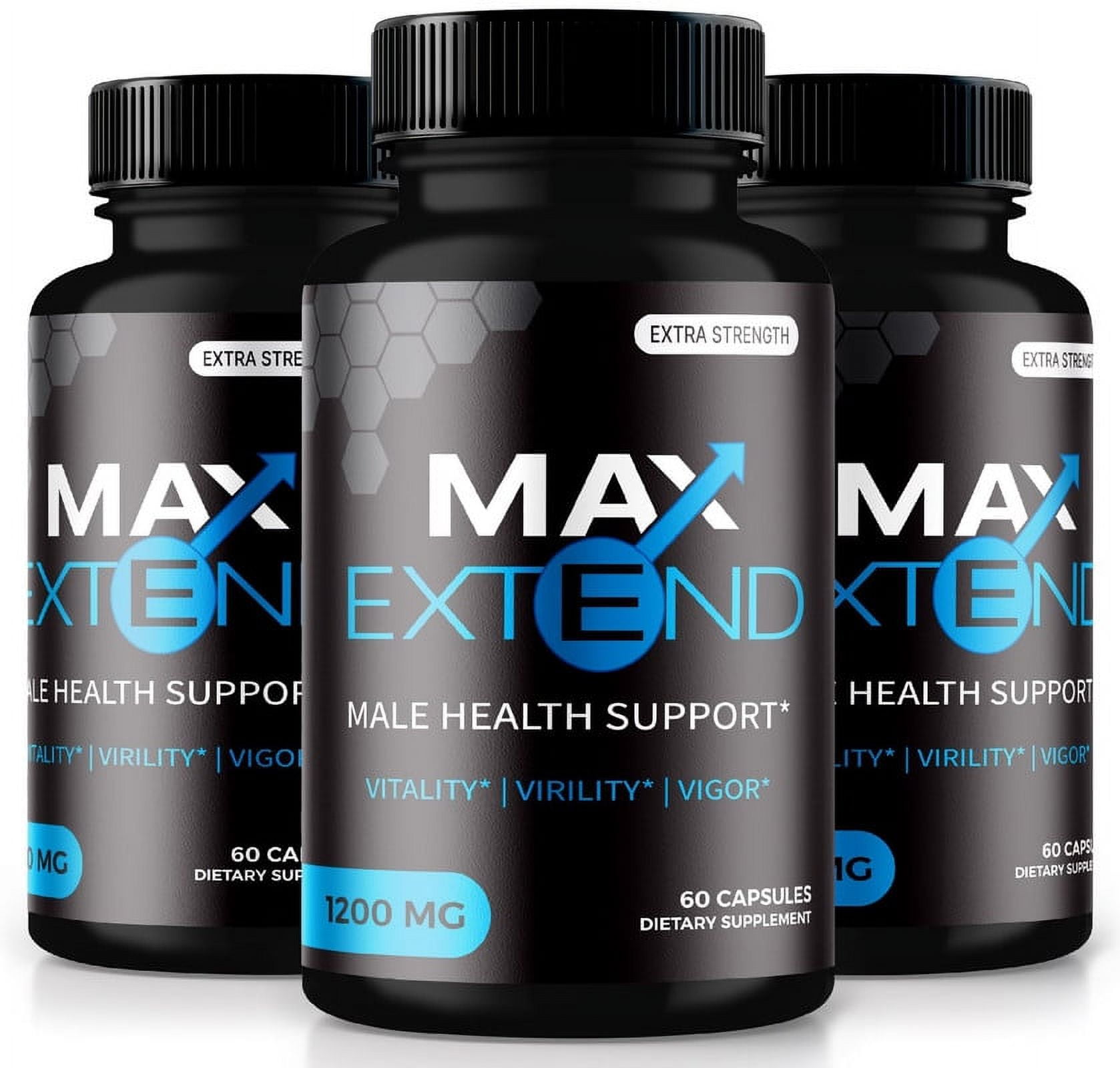 (3 Pack) Max Extend Capsules, Official Extending Performance Formula ...