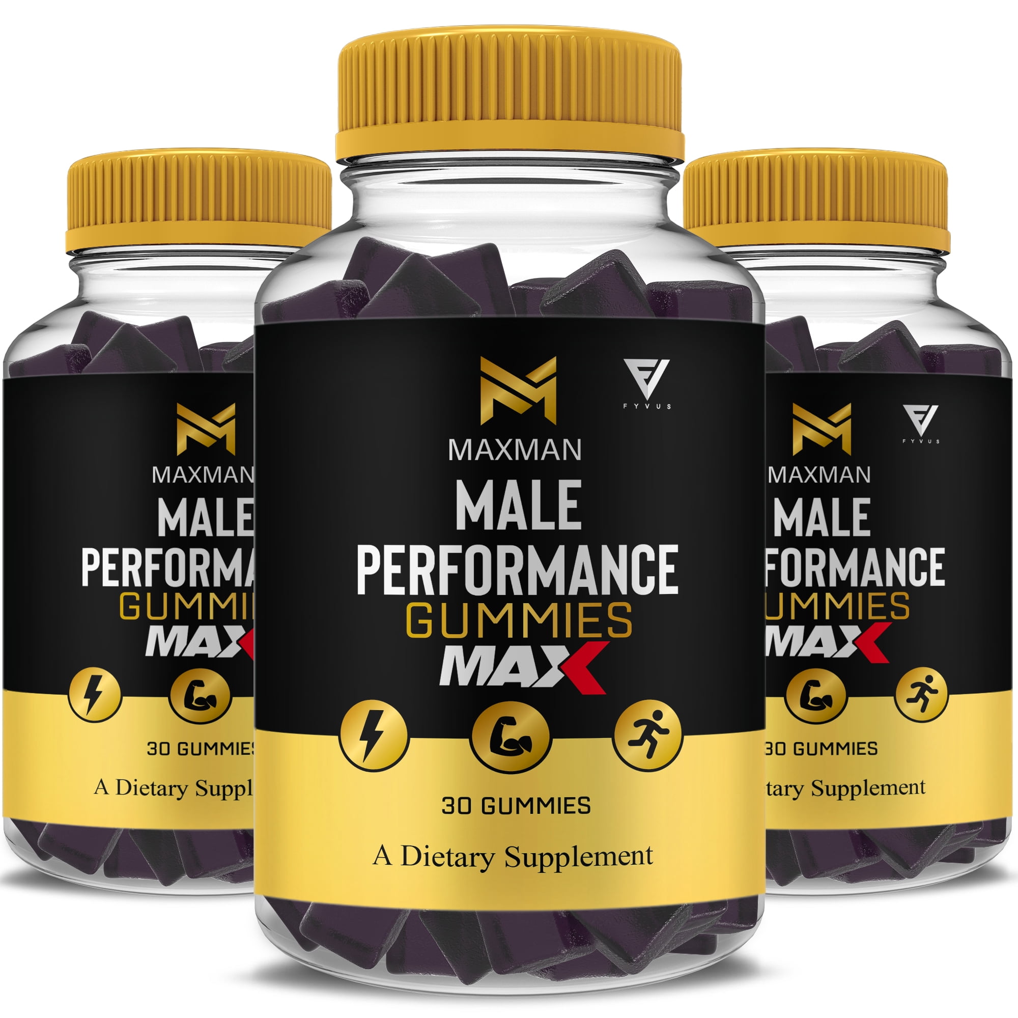 (3 Pack) MaxMan Advanced Gummies MaxMan Gummy (3 Month Supply ...