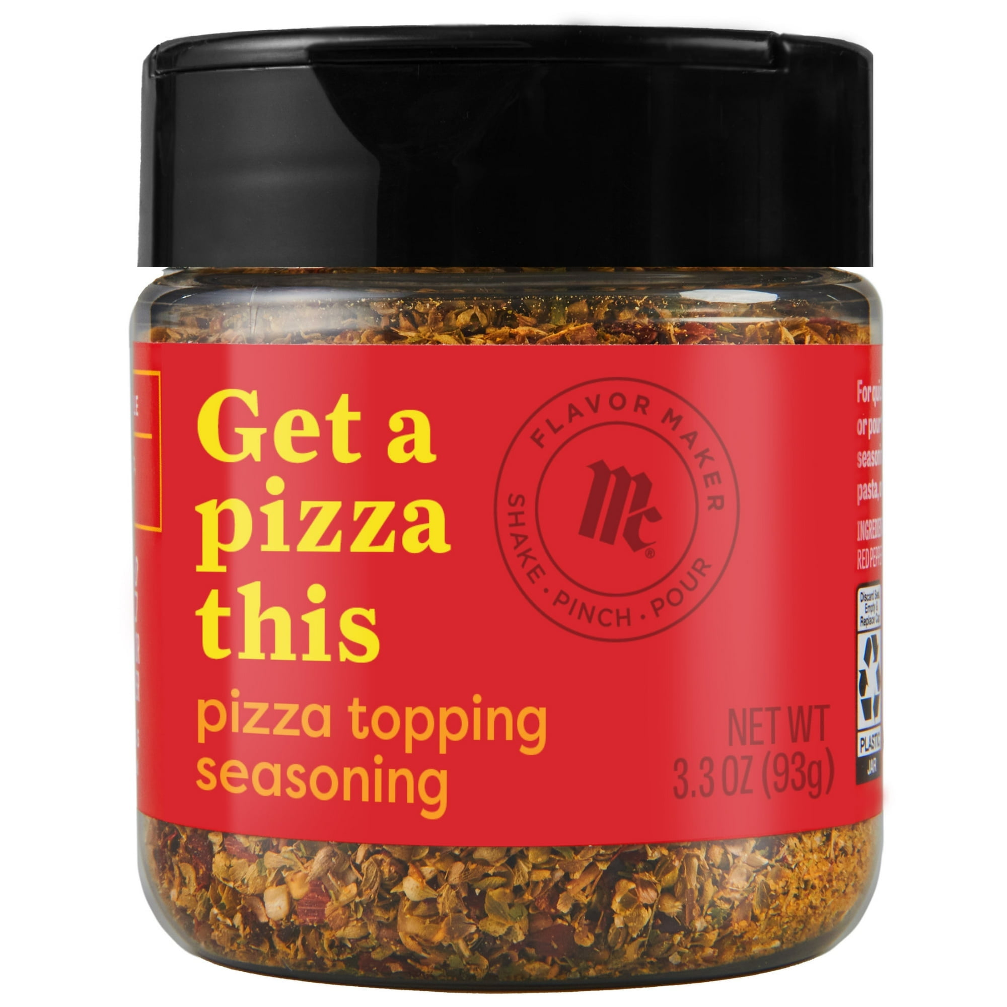 (3 Pack) McCormick Flavor Maker Pizza Topping Seasoning, 3.3 oz Jar ...