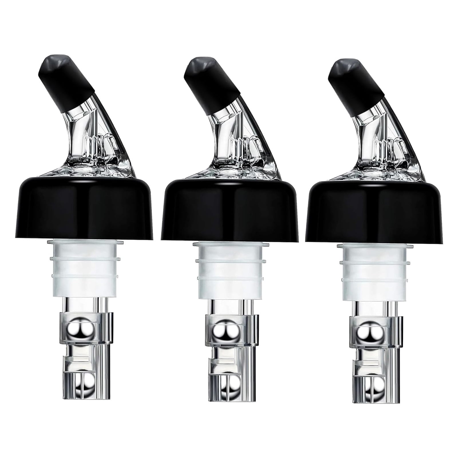 3-Pack Measured Liquor Pourers - 30ml Precision Spouts for Bottles ...