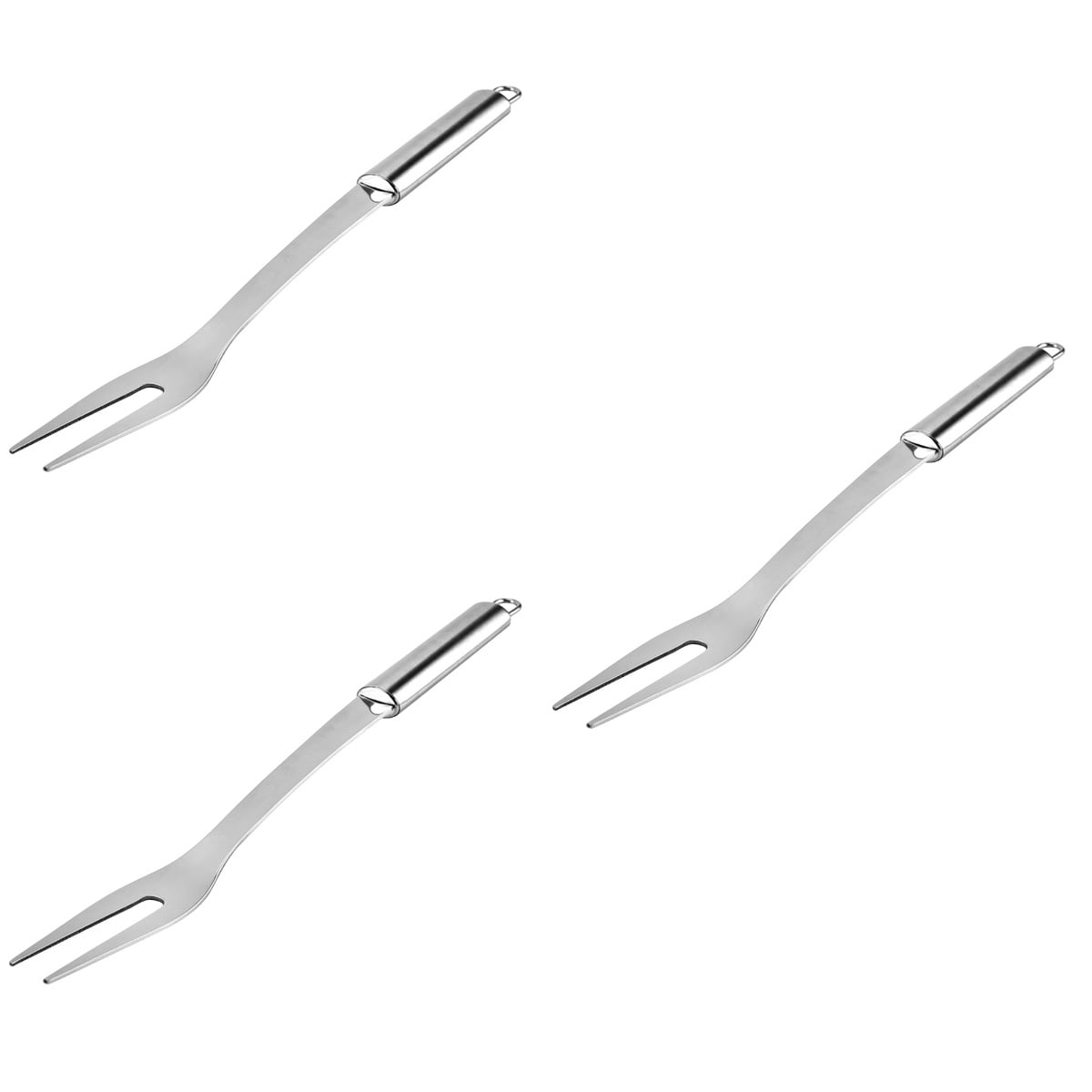 3 Pack Meat Fork Bbq Forks Stainless Steel Two Prong Tines Extendable ...