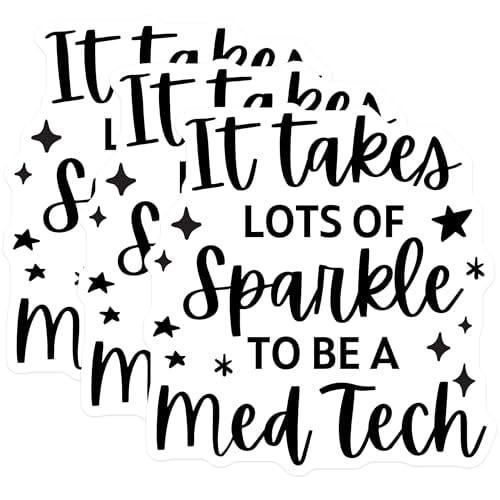 (3 Pack) Med Tech Decals - Lots of Sparkle - Medical Technician Sticker ...