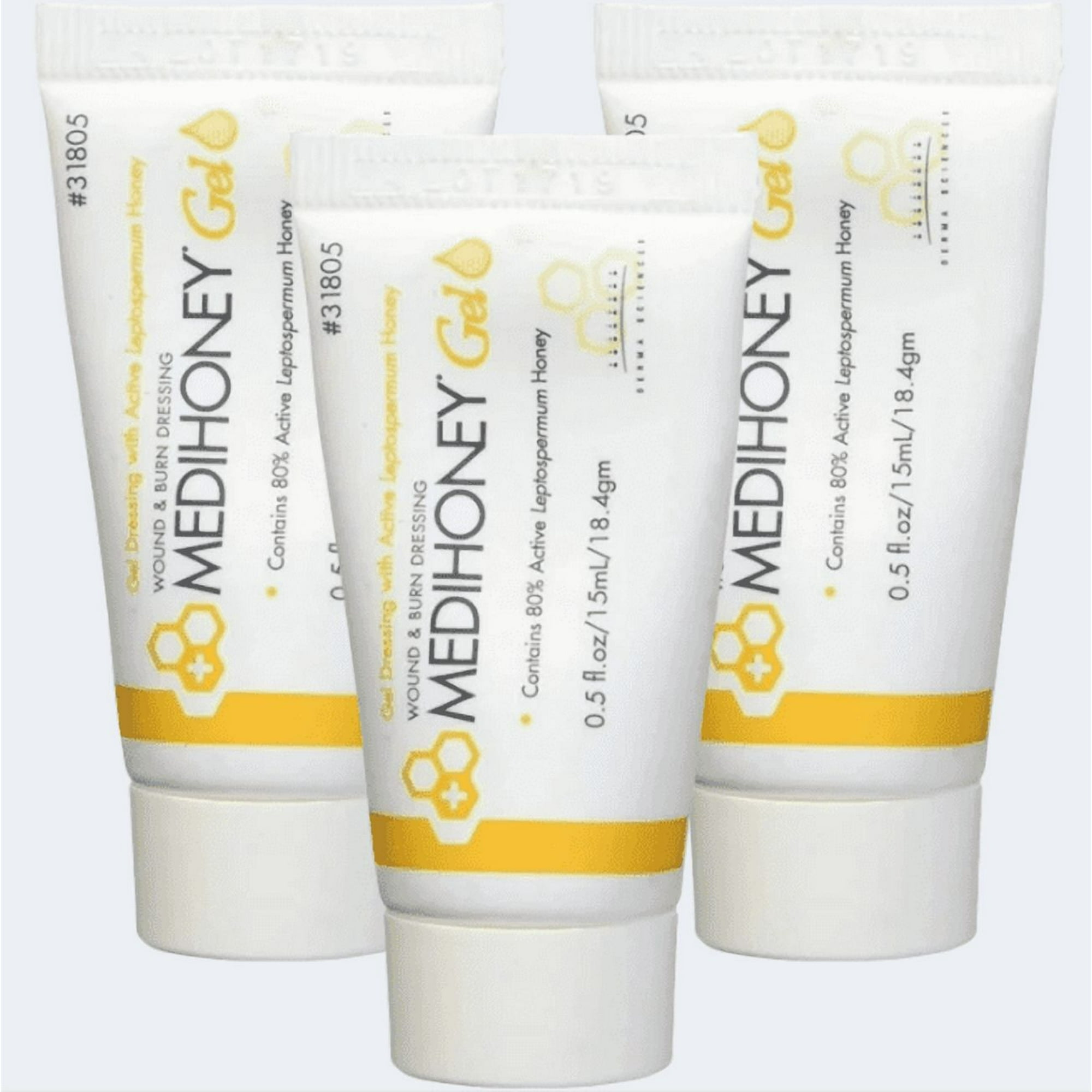 3 Pack Medihoney Gel Wound and & Burn Dressing from Derma Sciences, 1.5 ...