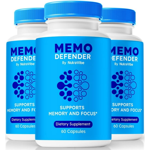 (3 Pack) Memo Defender Brain and Memory Pills – Premium MemoDefender ...
