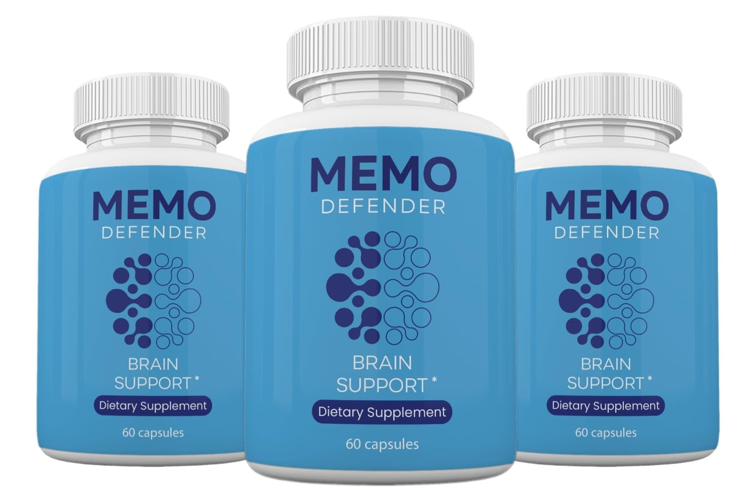 (3 Pack) Memo Defender Brain and Memory Support Supplement, Memo ...