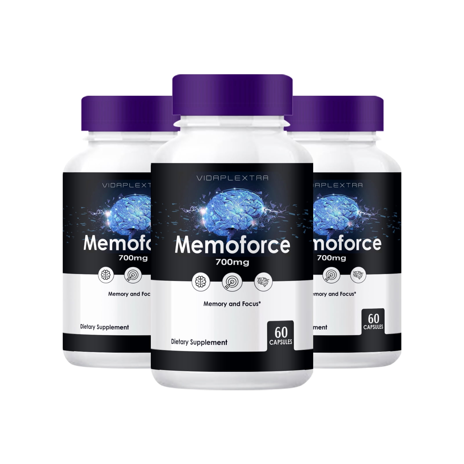 (3 Pack) Memo Force Capsules - Memo Force Capsules - Walmart.com