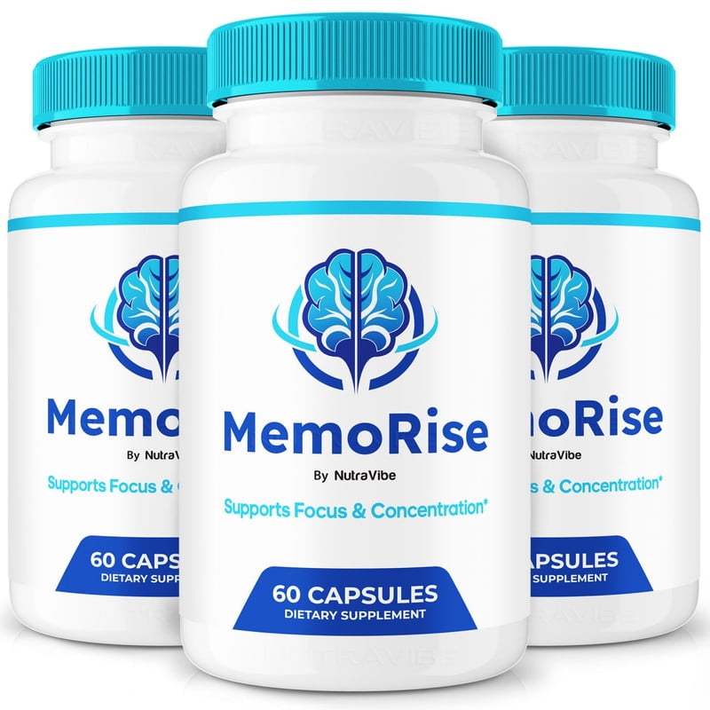 (3 Pack) MemoRise – Daily Formula with a Natural Blend to Help Maintain ...