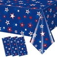 3 Pack Memorial Day Tablecloth Decorations, 4th of July Plastic Table ...