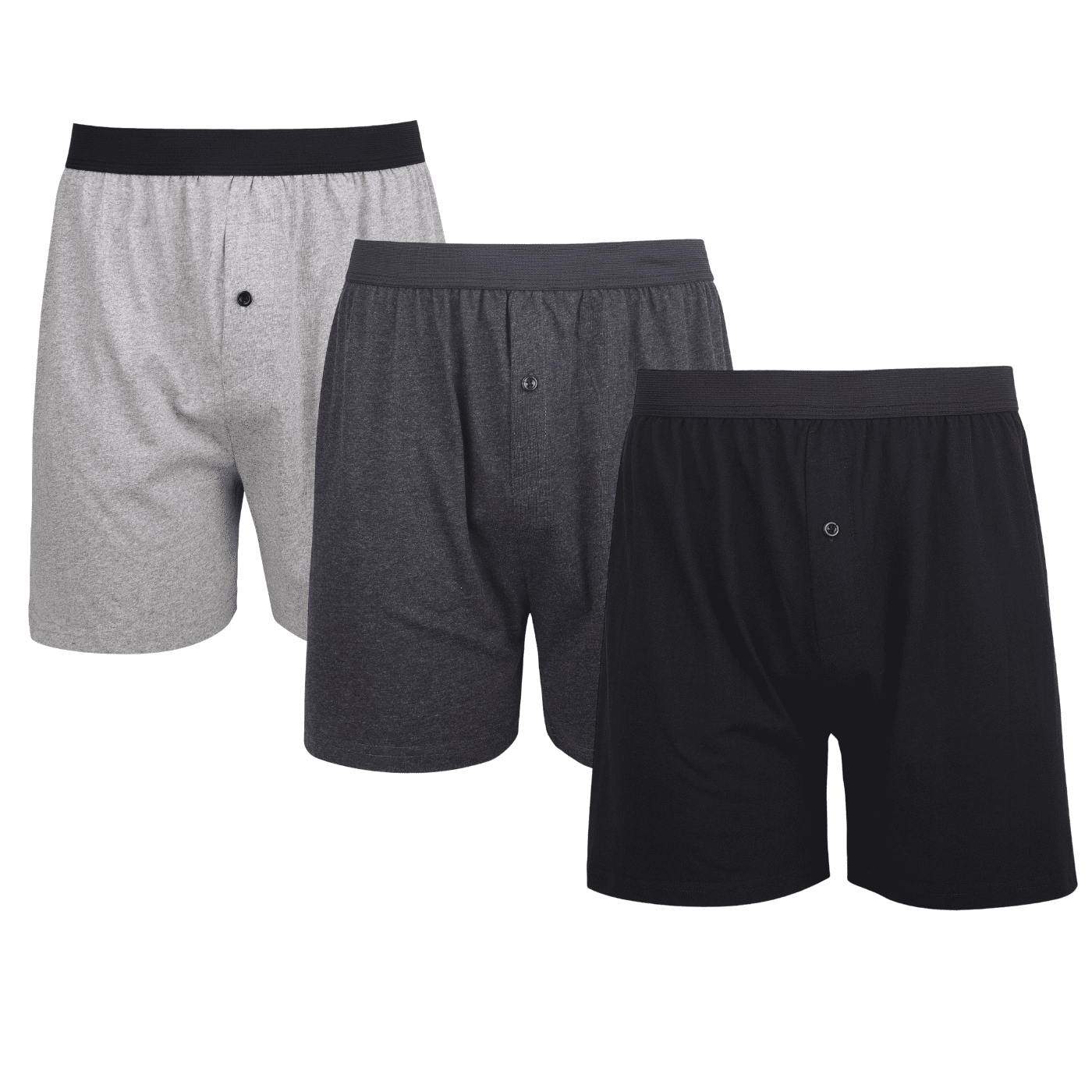 3 Pack Men's Boxer Briefs Cotton Loose Fit Boxers Men Soft Breathable ...