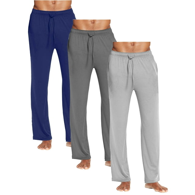 3-Pack Men's Classic Sleep & Lounge Pants, Modern-Fit, Elasticized ...