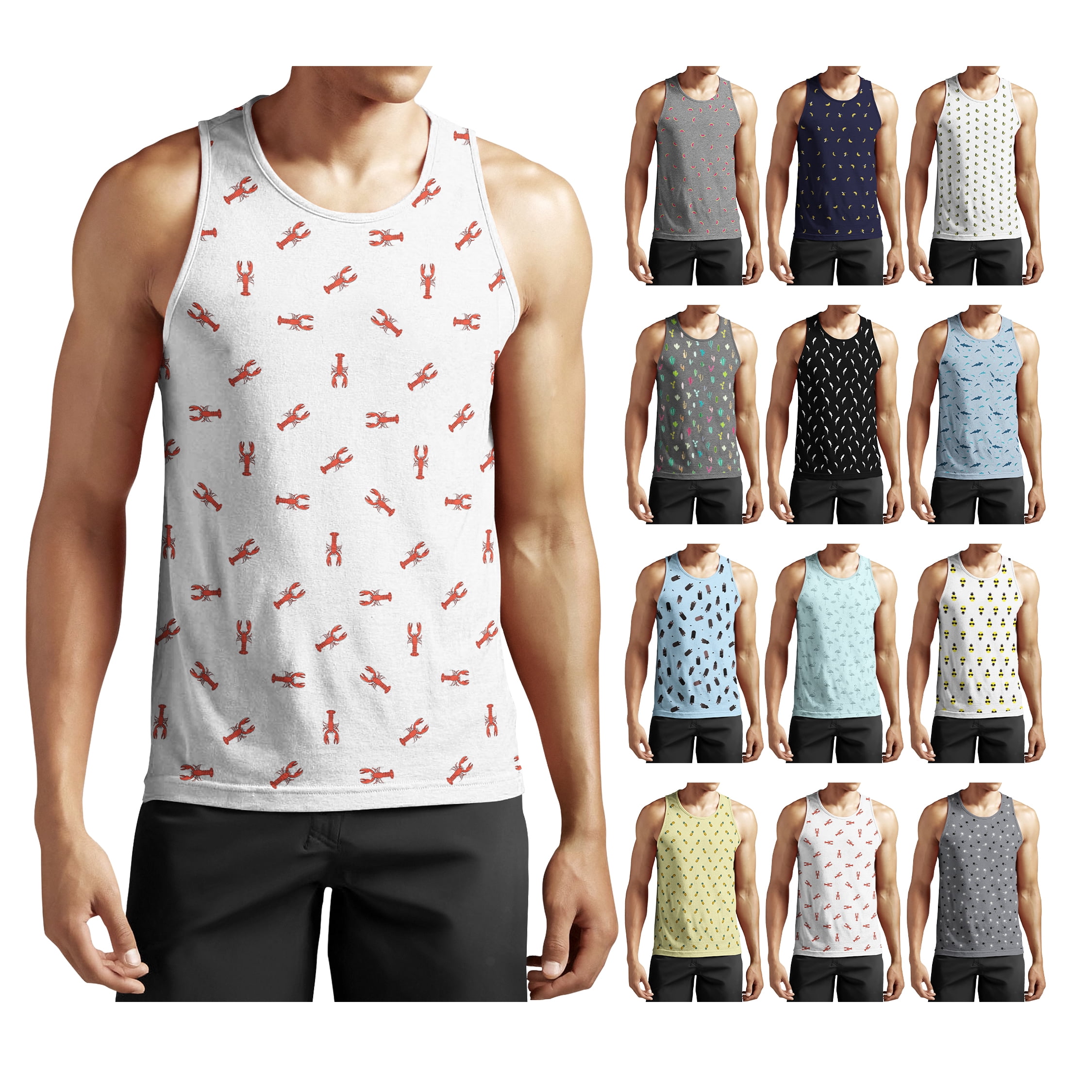 3-Pack Men's Muscle Active Athletic Crew Neck Moisture Wicking Quick ...
