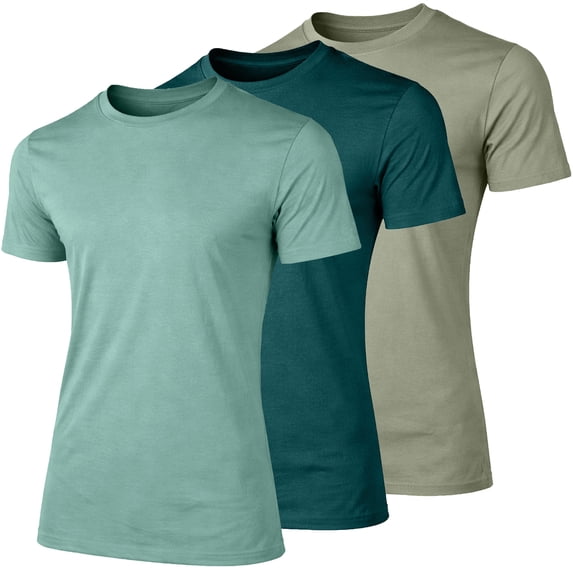 3-Pack Men’s Short Sleeve Fashion Stretch Rayon Tees (M-3XL) - Walmart.com