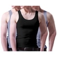 3 Pack Men's Solid Color Plus Size Ice Silk Seamless Sleeveless Muscle ...