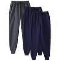 3 Pack Mens Athletic Sweatpants With Zipper Pockets Solid Color Casual ...