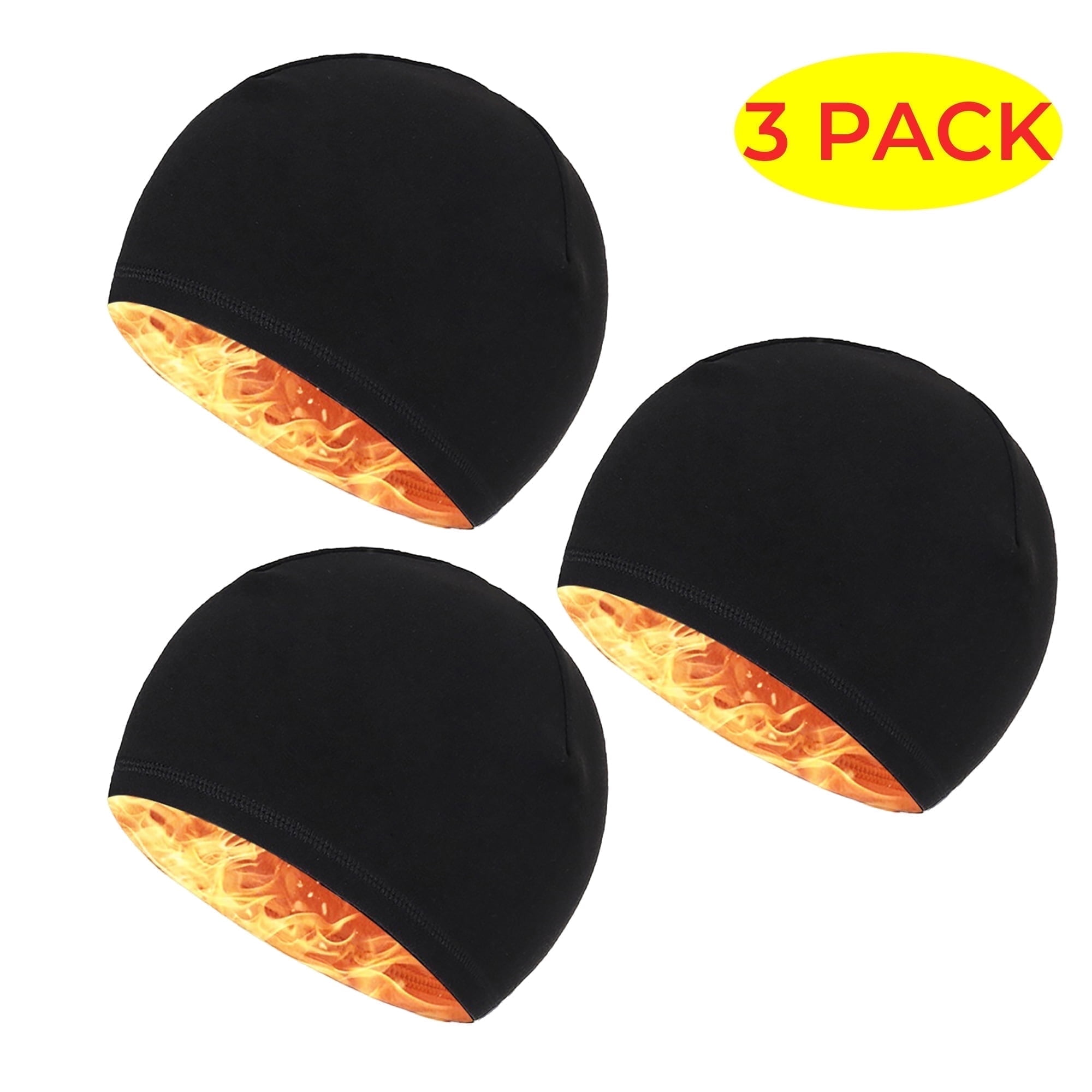 voofly 3-Pack Thermal Fleeve Beanie Caps Skull Caps for Men Women ...