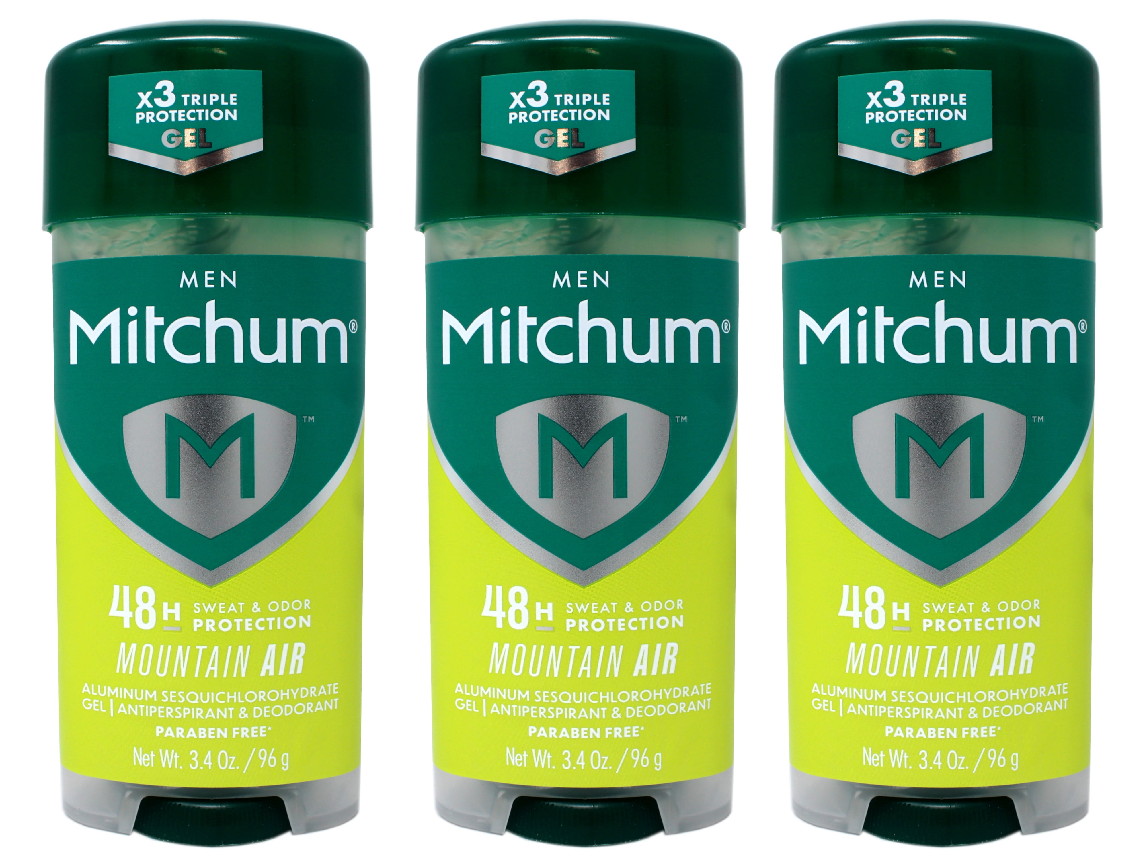 Mitchum Men’s Antiperspirant Deodorant Gel, Triple Odor Protection ...